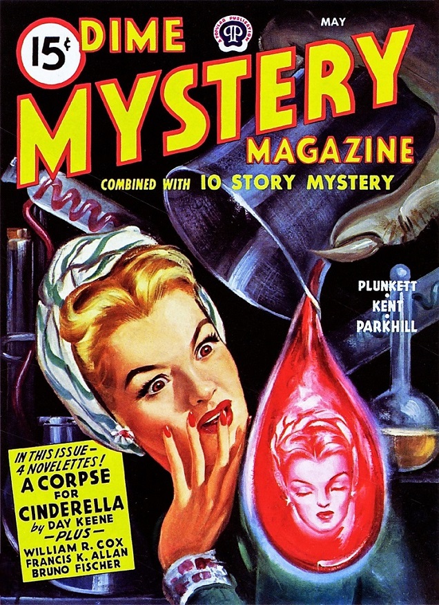 DIME MYSTERY combined with 10 STORY MYSTERY - May 1945 - pulpmagazines.org
